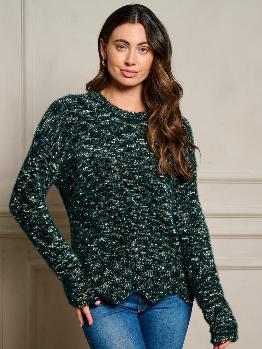 WOMEN'S LONG SLEEVE FUZZY PULLOVER SWEATER – Wholesalefashiontrends.com