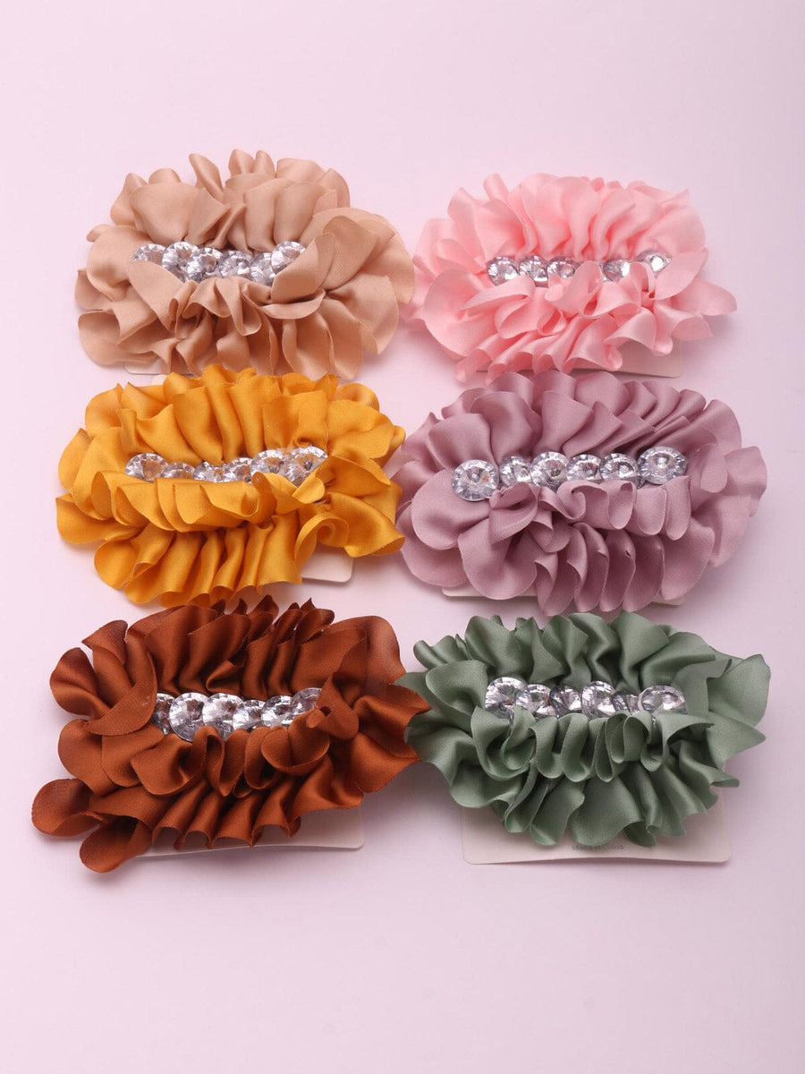 WOMEN'S RUFFLE ASSORTED COLORS HAIR CLIPS – Wholesalefashiontrends.com
